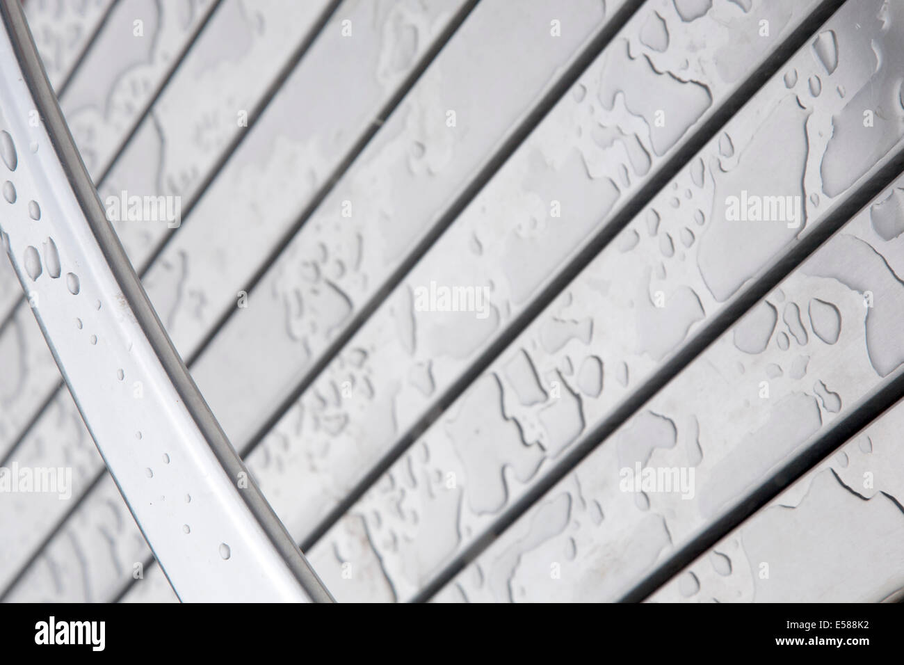 Rain Drops on Silver Diagonal Background Stock Photo - Alamy