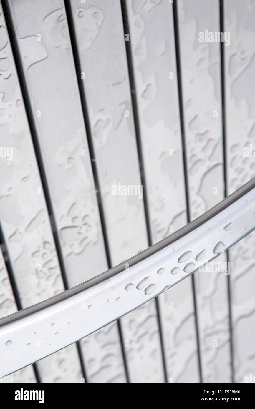 Rain Drops on Silver Diagonal Background Stock Photo - Alamy