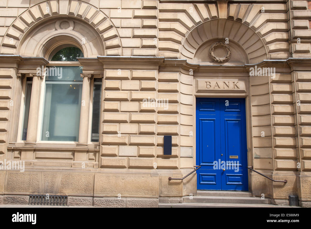 Closeup of Bank Branch Entrance Stock Photo - Alamy