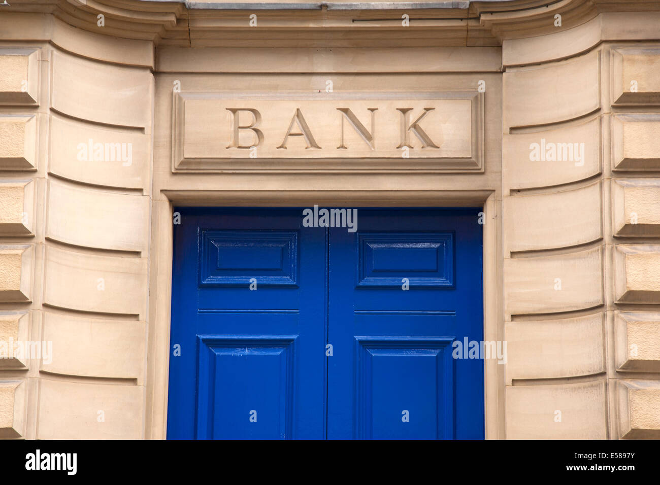 Bank Branch Entrance in Urban Setting Stock Photo - Alamy
