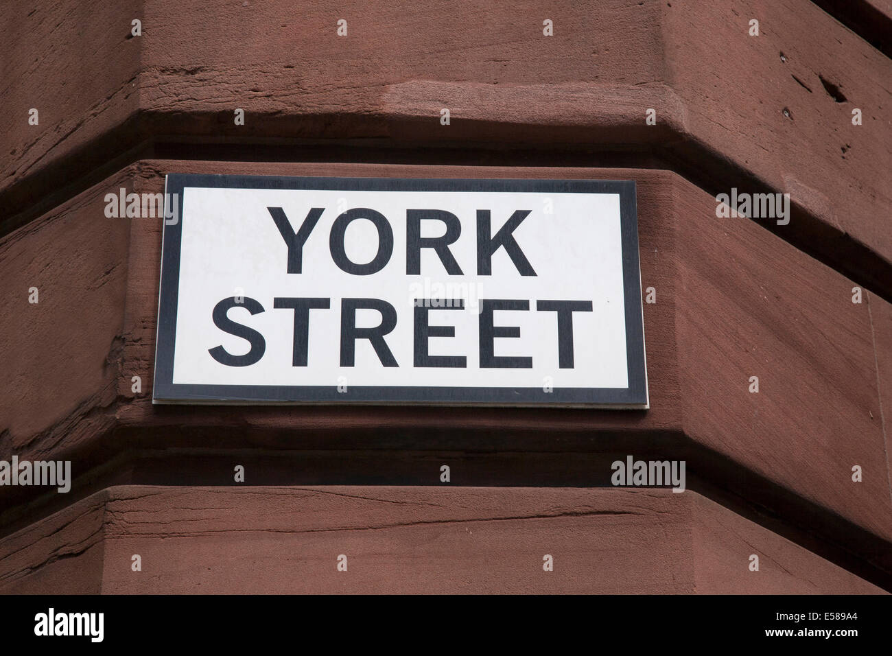 York Street Sign on Brick Wall Stock Photo - Alamy