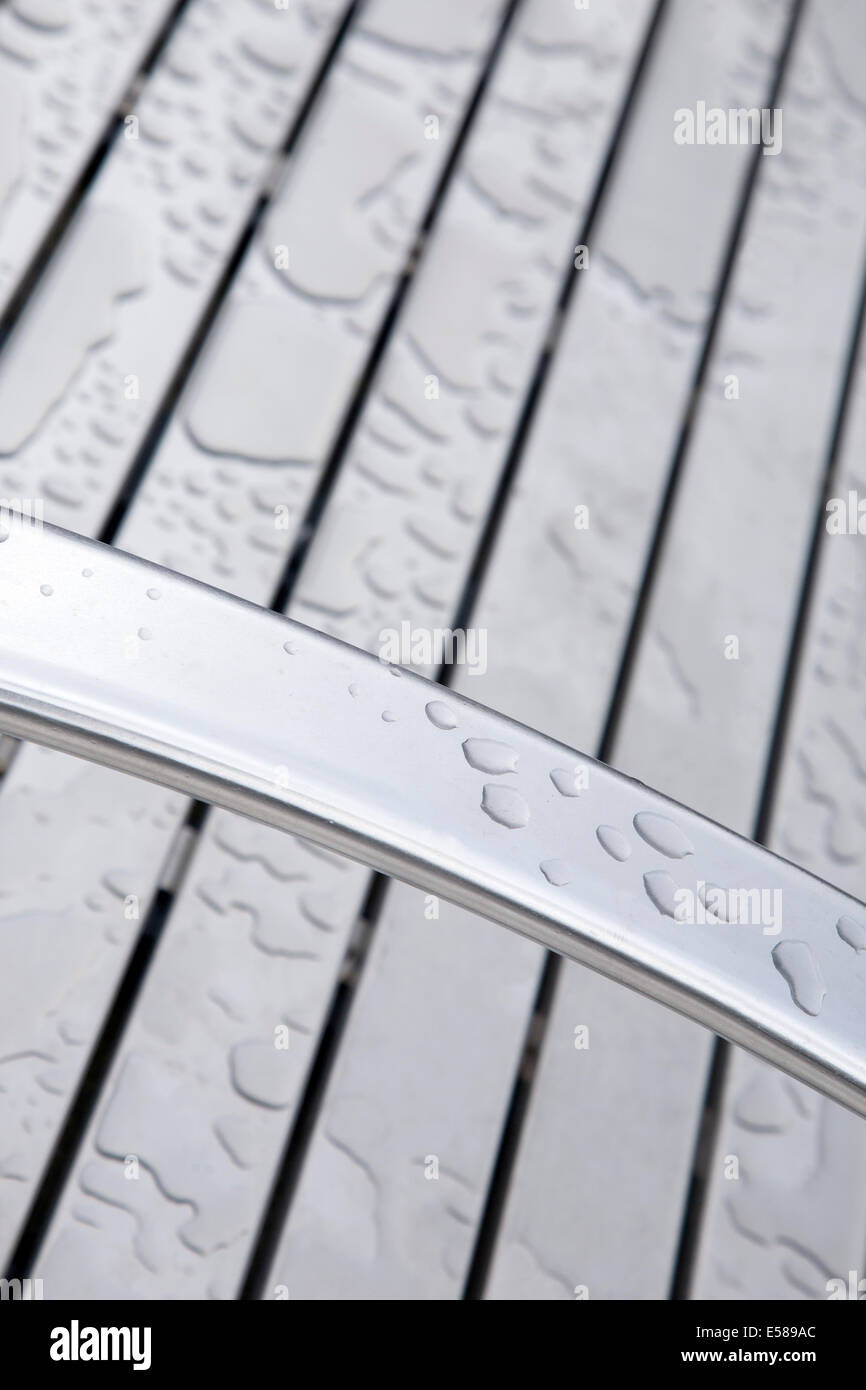 Rain Drops on Silver Diagonal Background Stock Photo - Alamy