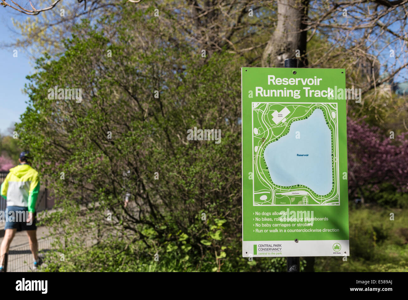 Running Path Directional Banner, The Reservoir Jogging Path, Central ...