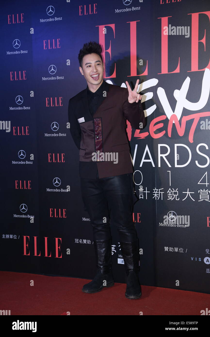 Wilber Pan attends ELLE New Talent Awards 2014 in Taipei on Tuesday ...