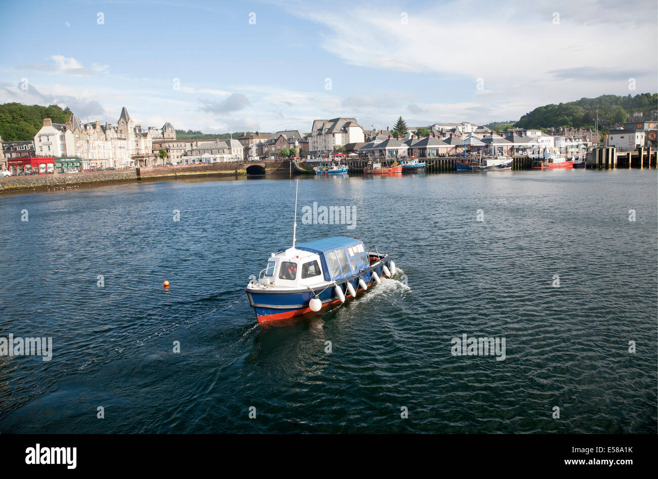 Small ferry boat in the harbour at oban hi-res stock photography and ...