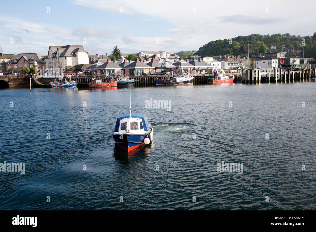 Small ferry boat in the harbour at oban hi-res stock photography and ...
