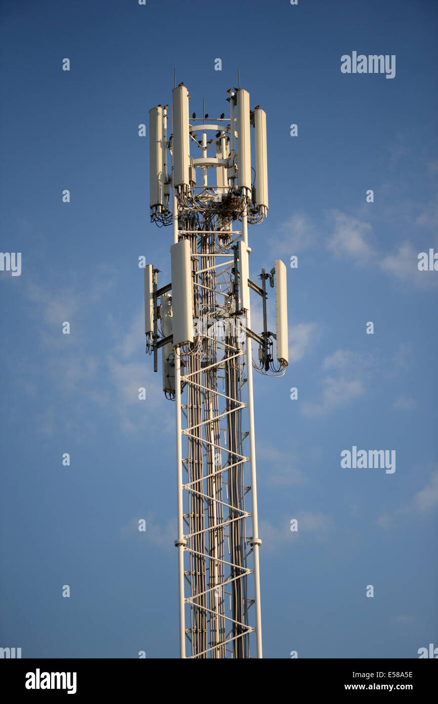 Mobile telephone mast aerial Stock Photo - Alamy