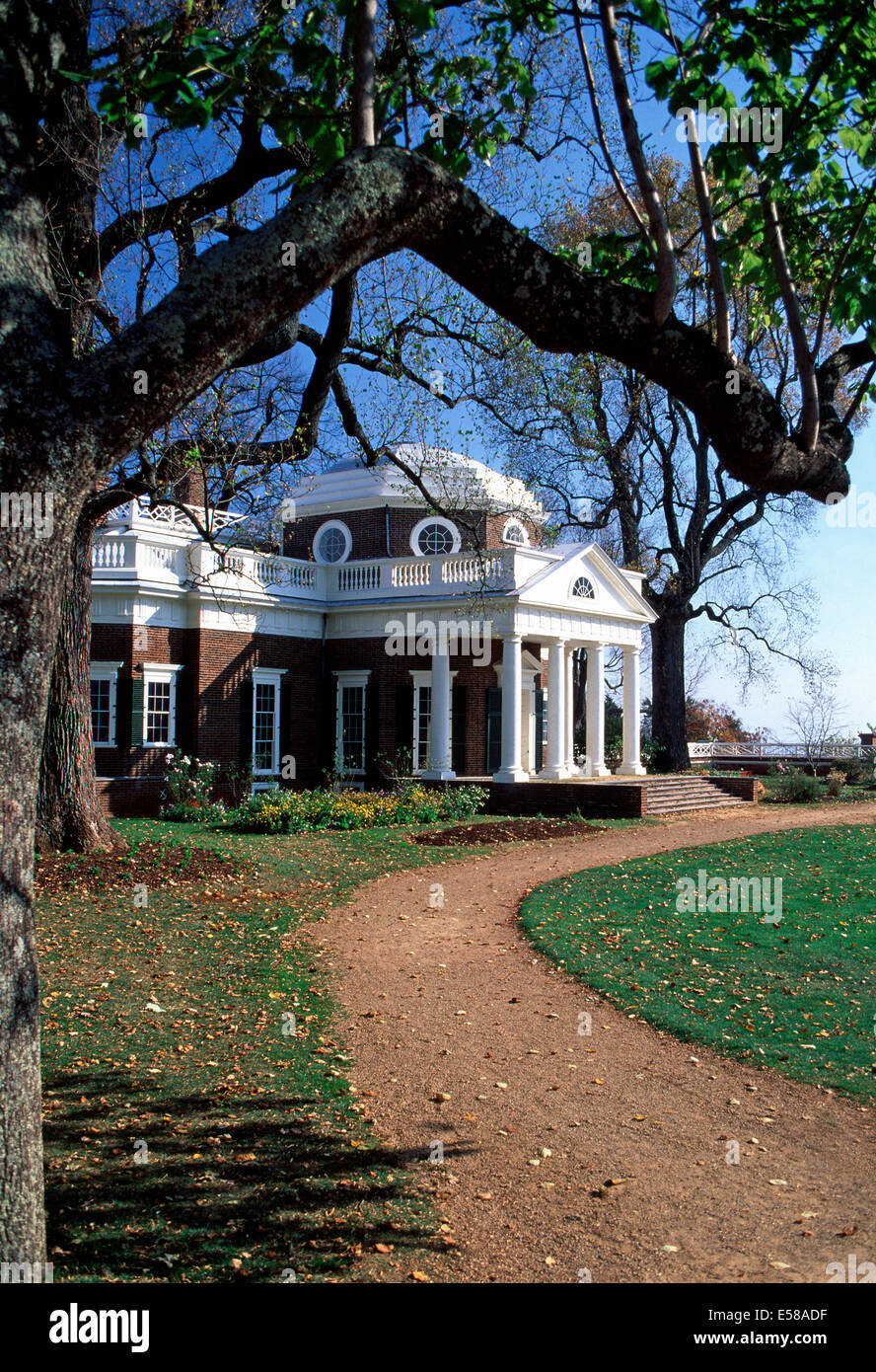 Thomas Jefferson's Monticello,Virginia Stock Photo - Alamy
