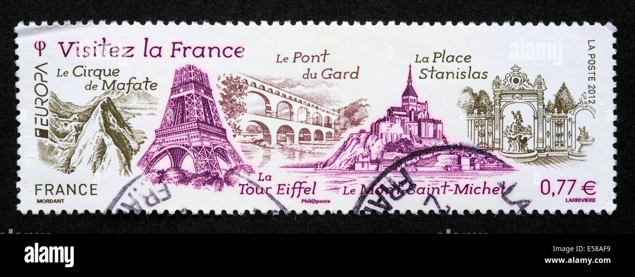 Postage stamp france hi-res stock photography and images - Alamy