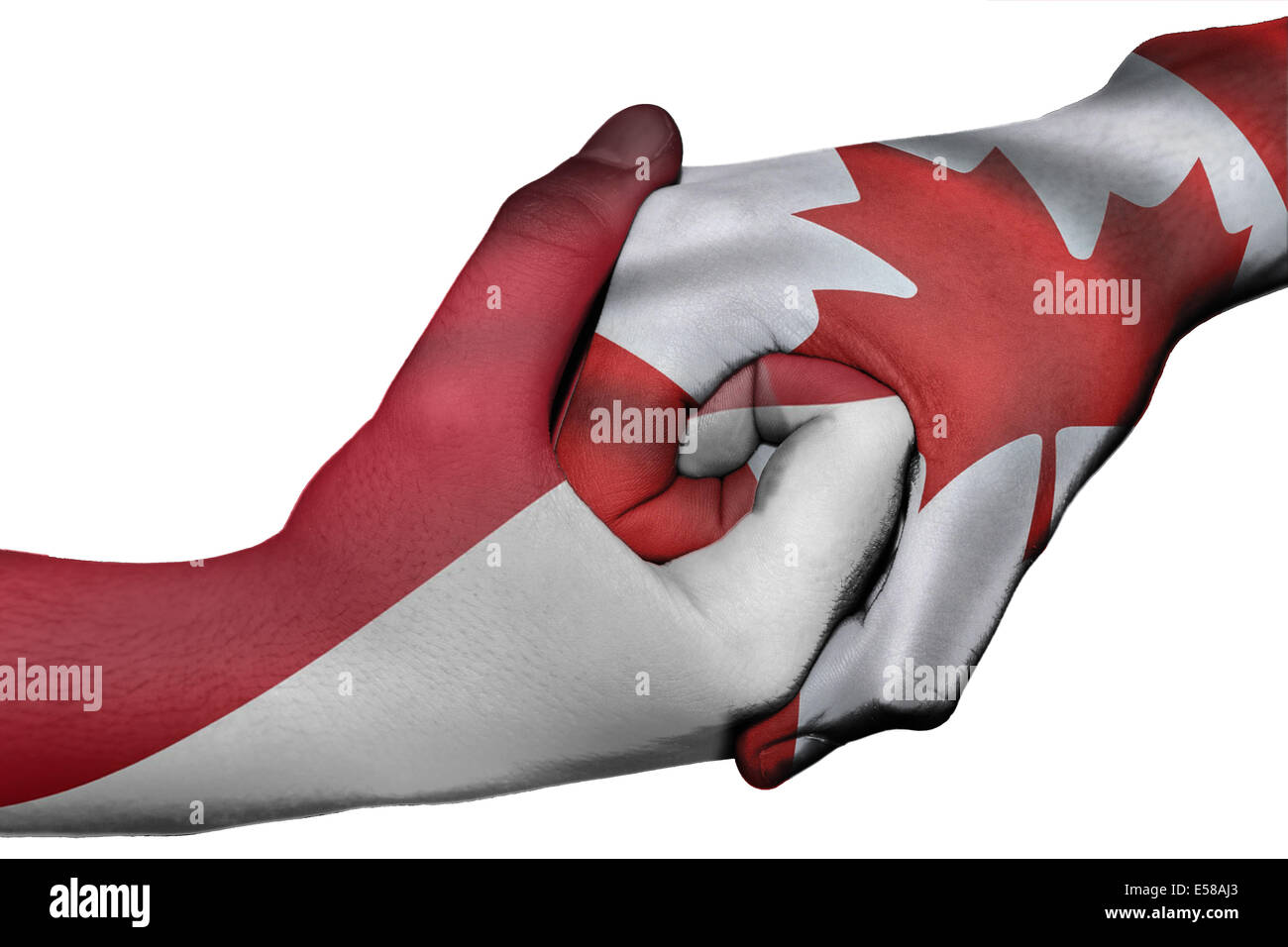 Canada team handshake hi-res stock photography and images - Alamy