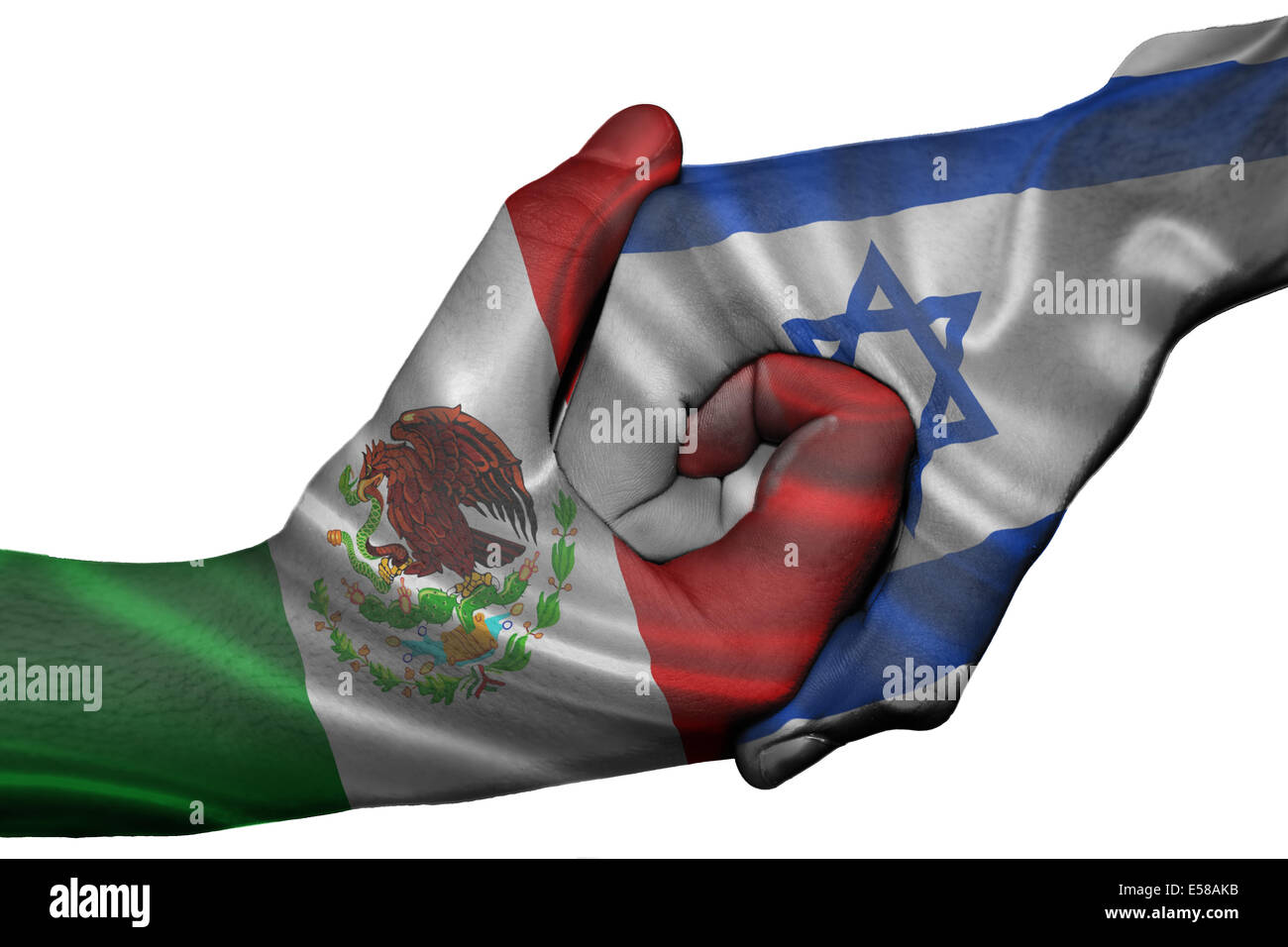 Israeli flag and the mexican flag hi-res stock photography and images ...