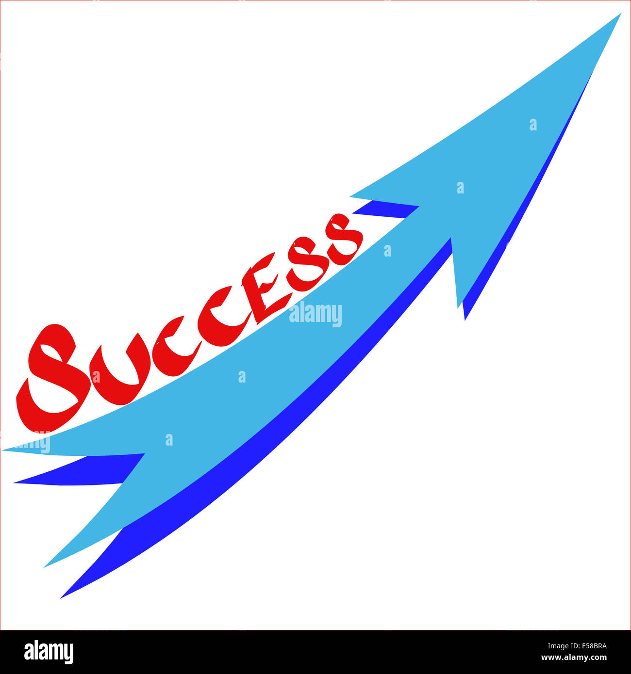 Red white arrow sign word hi-res stock photography and images - Alamy