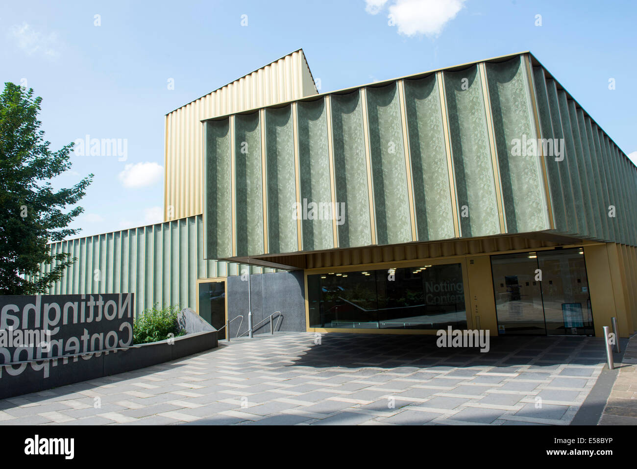 Exterior of the Nottingham Contemporary, Nottinghamshire England UK ...