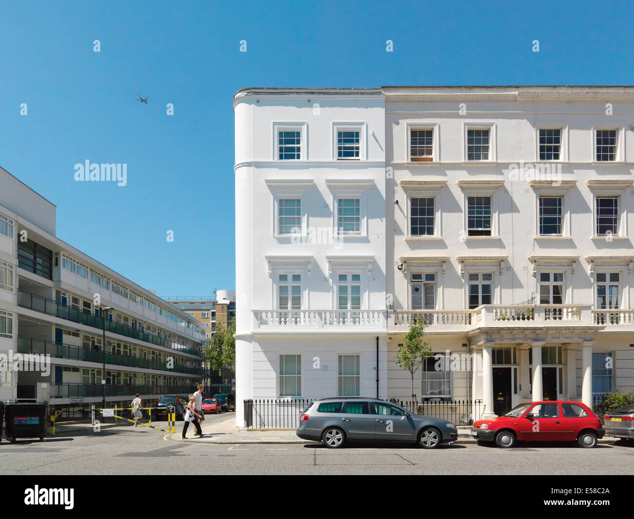 Building exterior part of Octavia Housing, London Stock Photo - Alamy