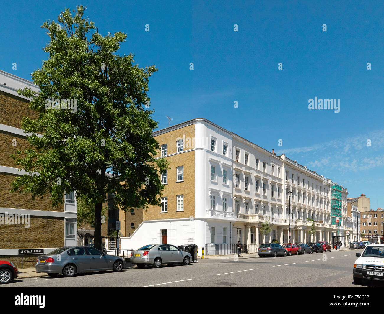 Building exterior part of Octavia Housing, London Stock Photo - Alamy