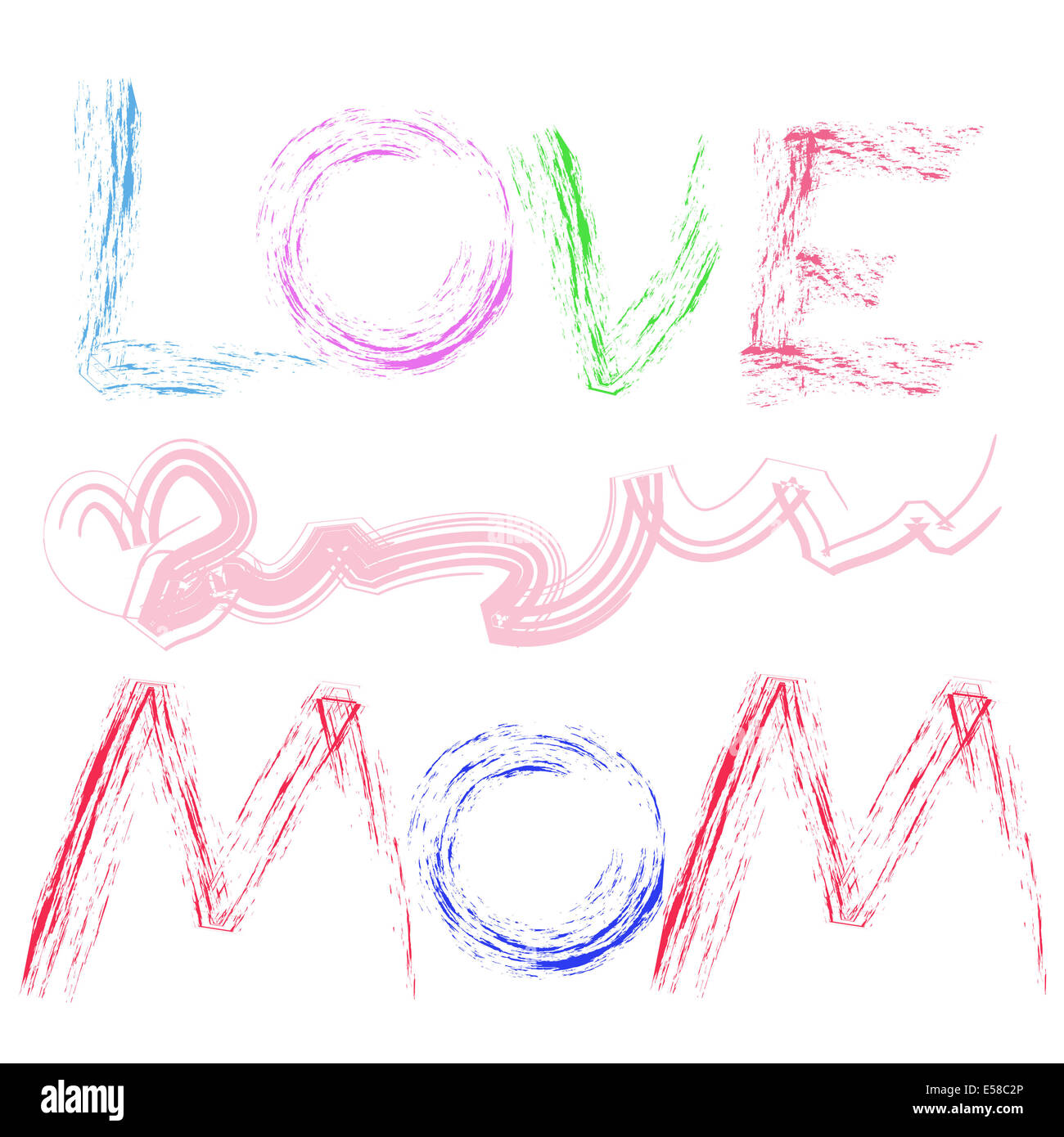 cute greeting card background for Mother's Day Stock Photo - Alamy