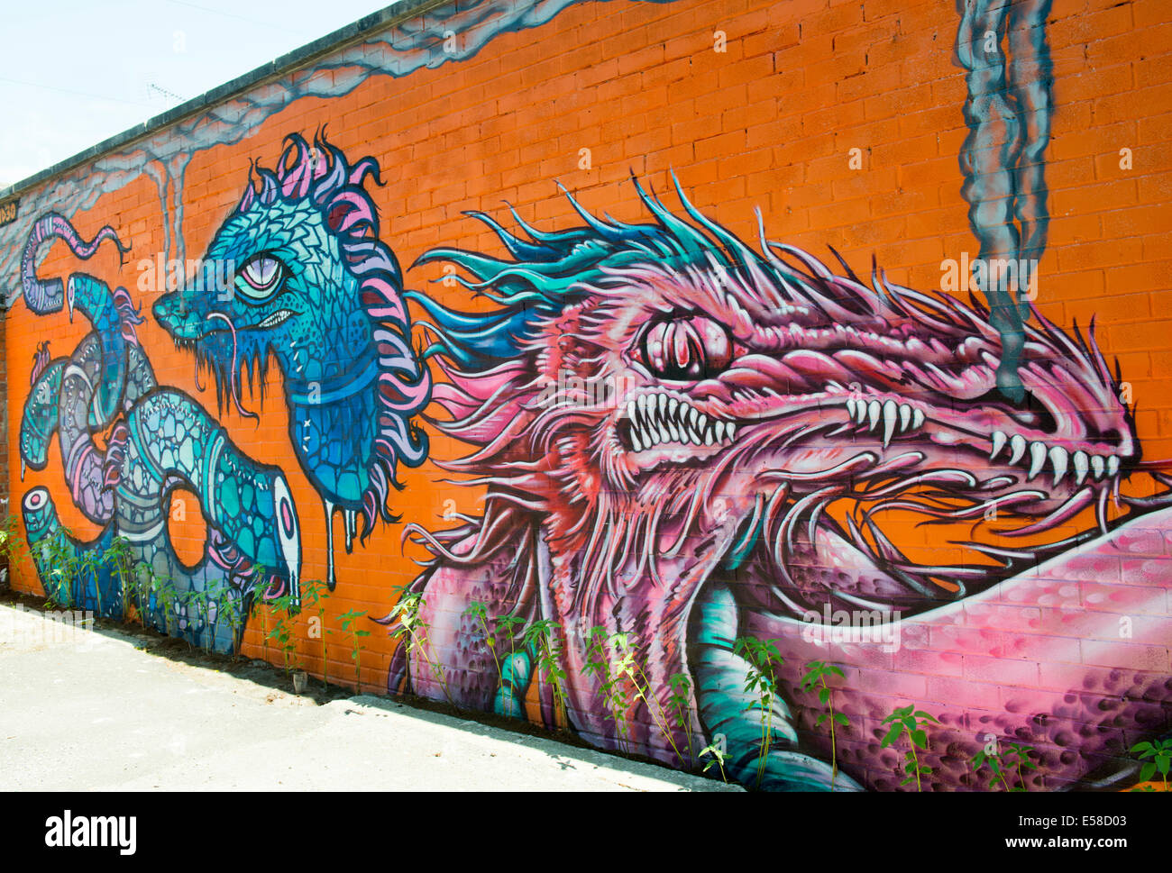 Graffiti in the Hockley area of Nottingham City, England UK Stock Photo ...