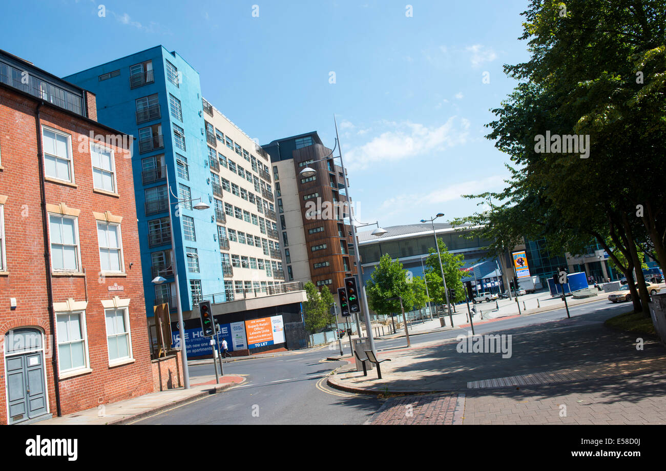 A view down Barker Gate in Nottingham City, England UK Stock Photo - Alamy
