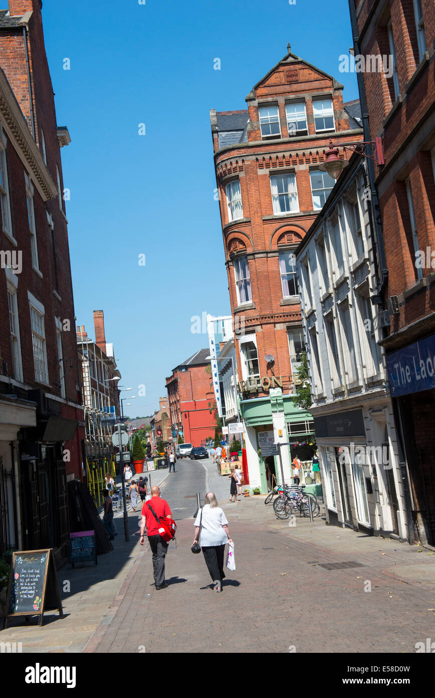 The Hockley area of Nottingham City, England UK Stock Photo - Alamy