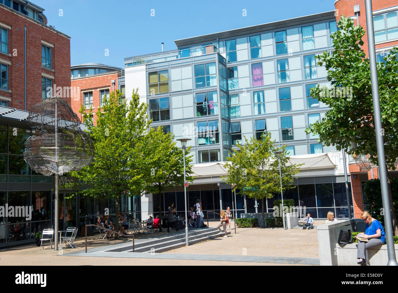 Lace Market Square in Nottingham City, England UK Stock Photo - Alamy