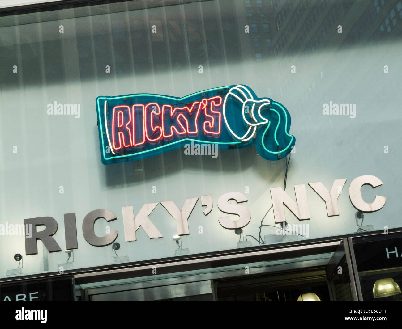 Ricky's Store Entrance Sign, NYC Stock Photo - Alamy