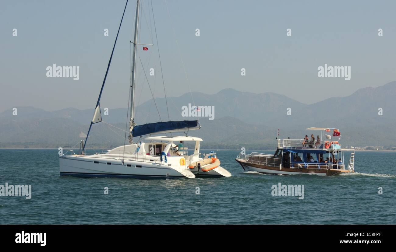 Turkish boat trip Stock Photo - Alamy