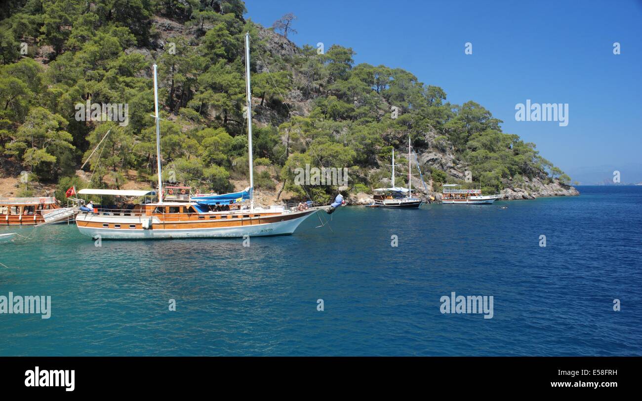 Turkish boat trip Stock Photo - Alamy