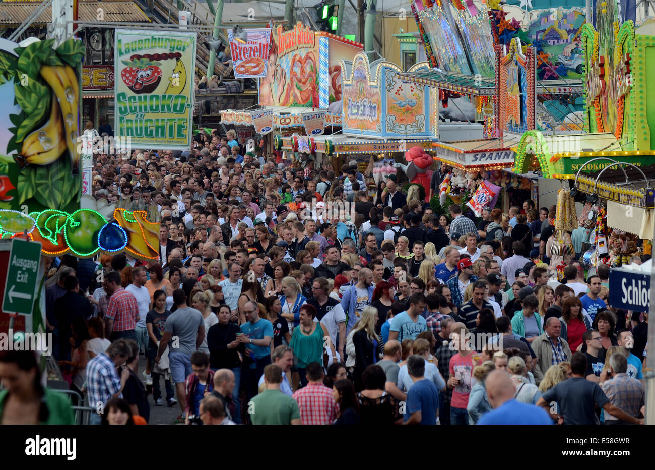 The Rhine Fair in Dusseldorf - Germany - takes place from 11 July to 20 ...