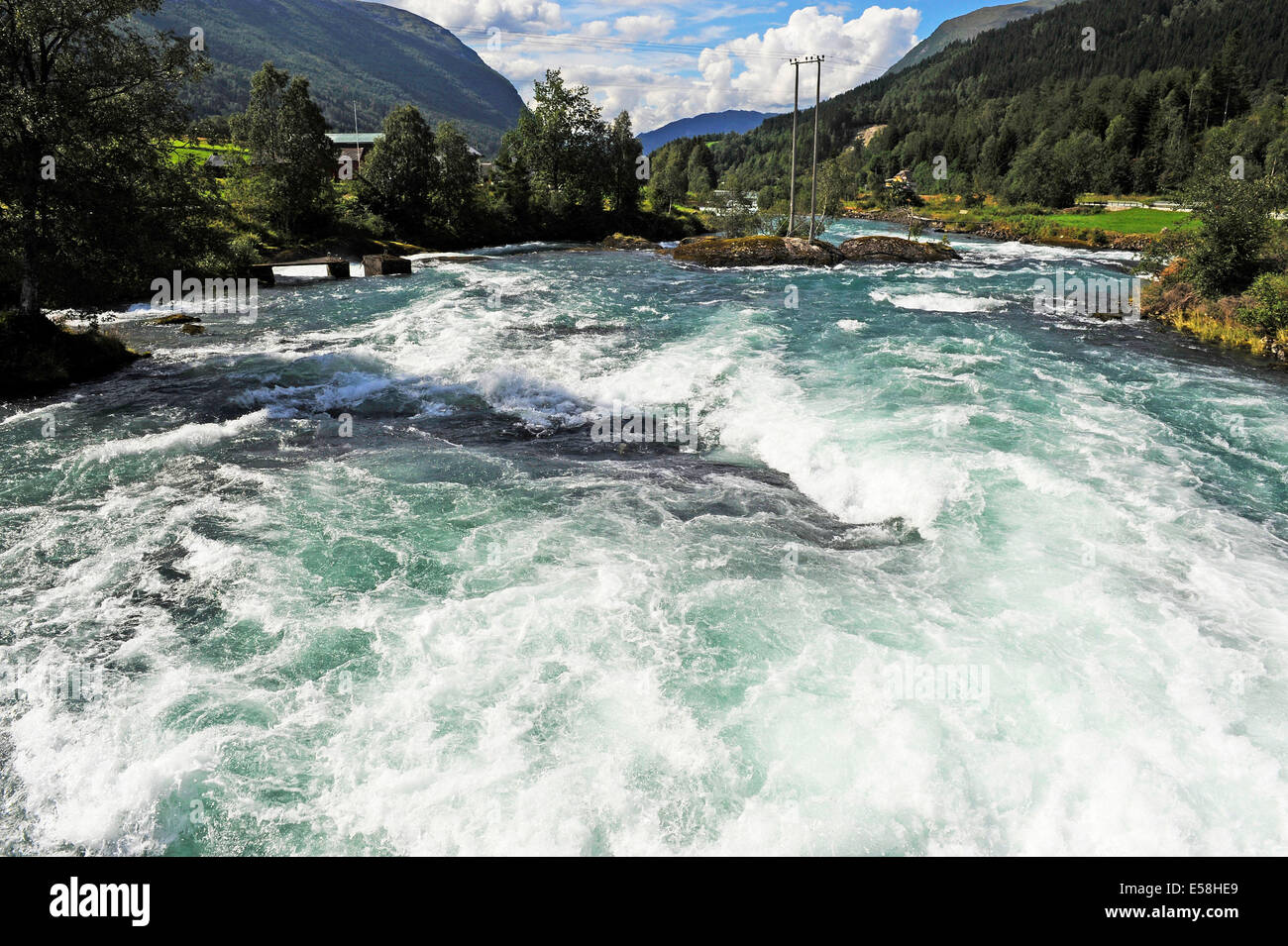 Lake Stryn, in western Norway , Aug. 12, 2010 Stock Photo - Alamy