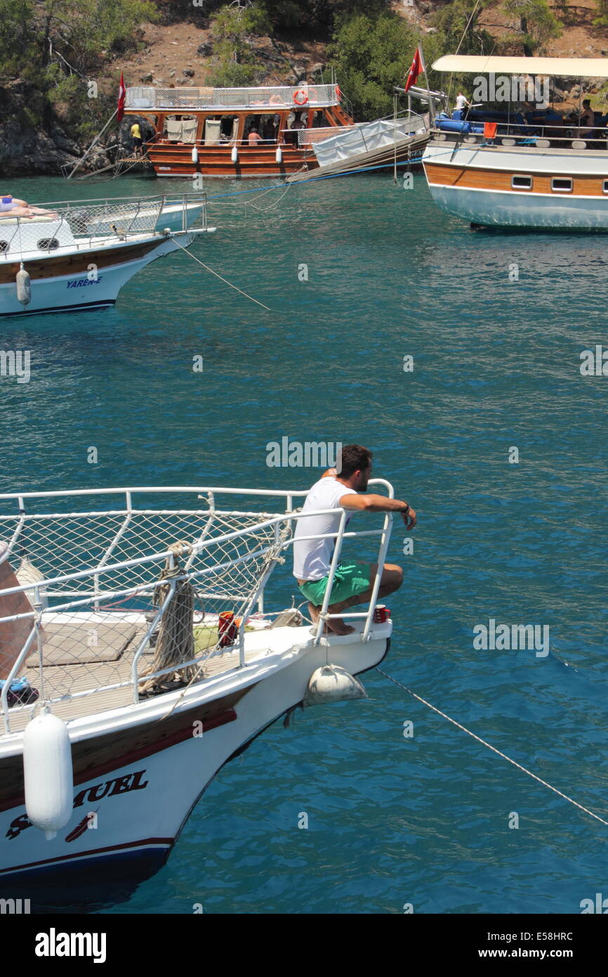 Turkish boat trip Stock Photo - Alamy
