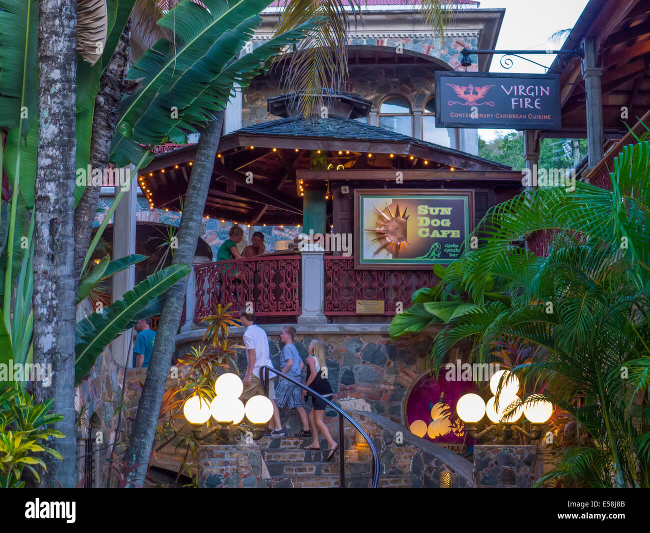 Mongoose Junction shopping & dining complex in Cruz Bay on the ...