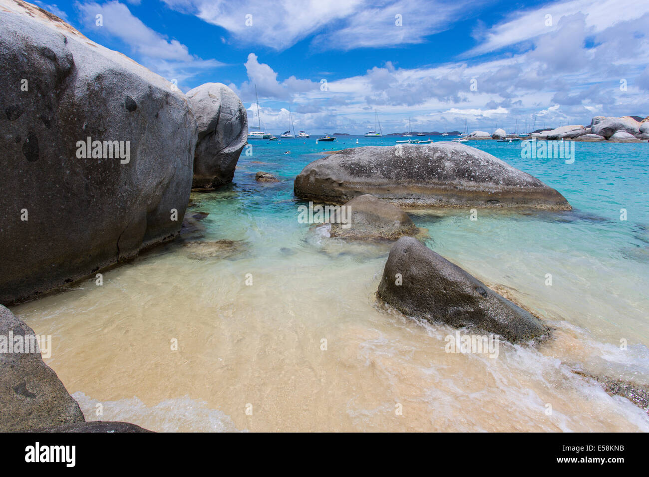 Devil's Bay in the Baths on the Caribbean Island of Virgin Gorda in the ...