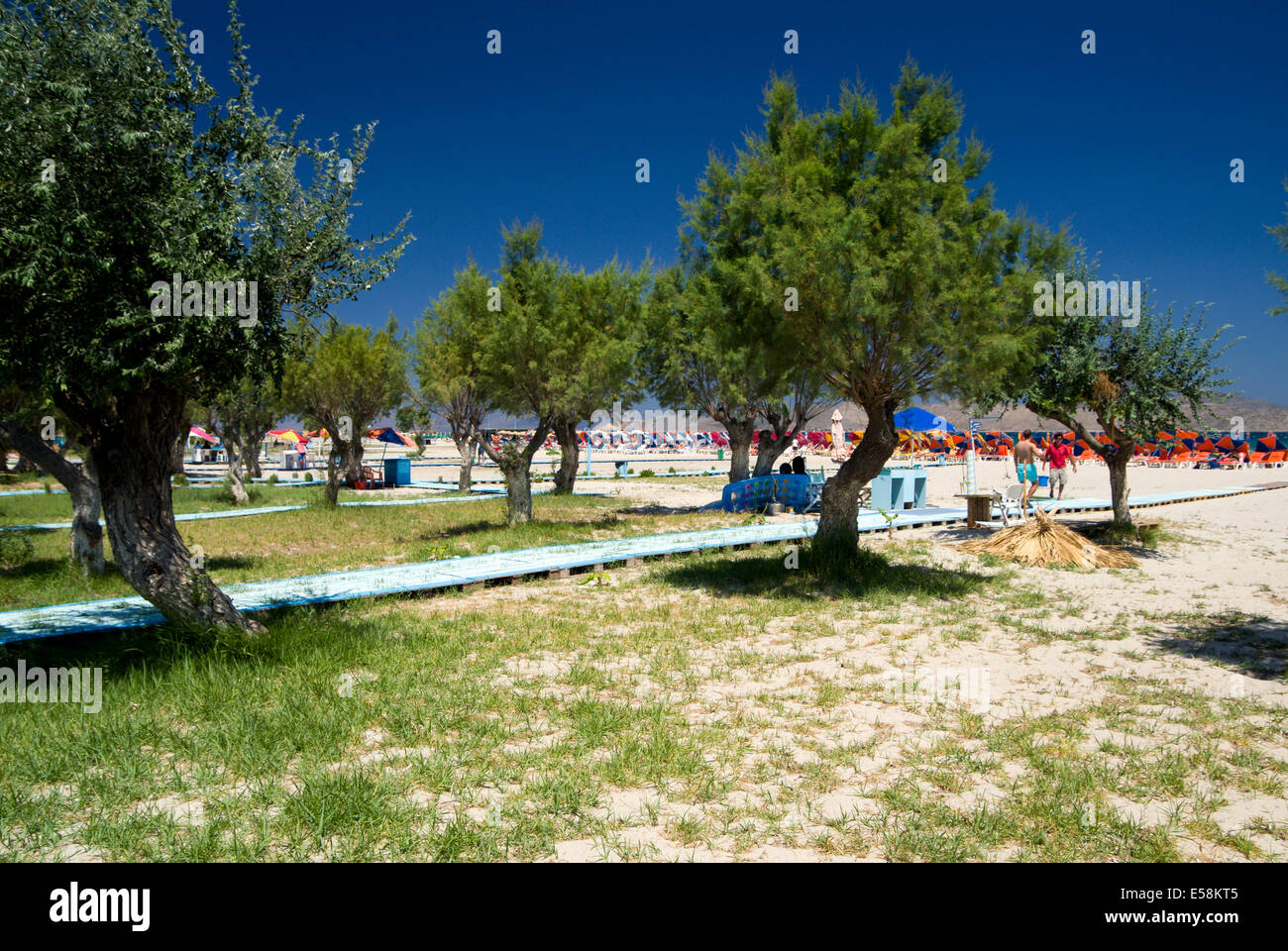 Tingaki Beach, with the Islands of Pserimos and Kalymnos on the right ...