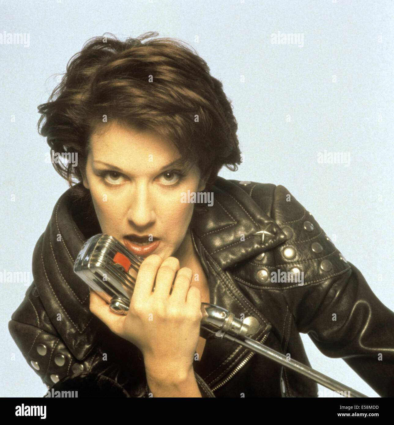 CELINE DION Promotional photo of Canadian singer about 1993 Stock Photo ...