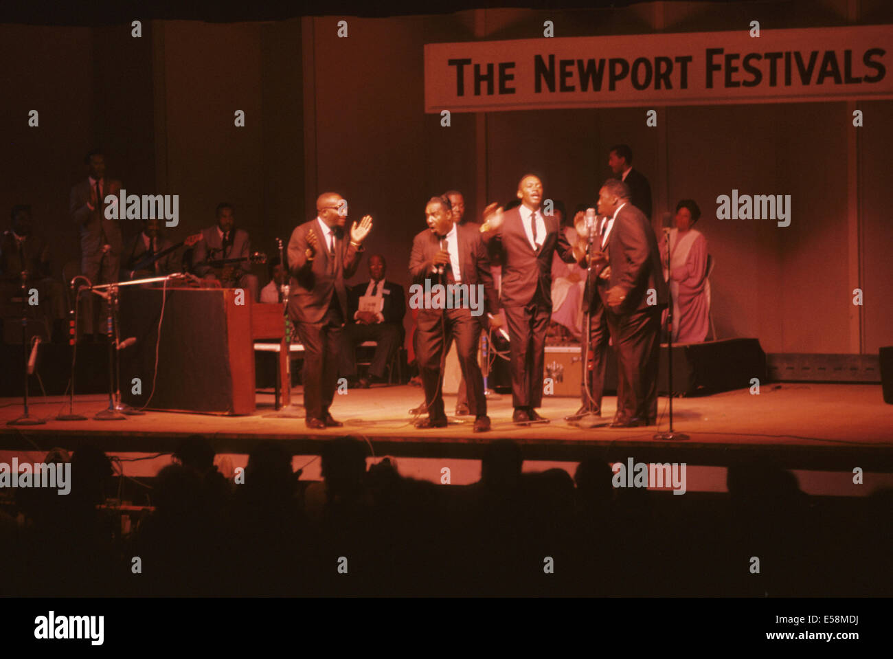 THE DIXIE HUMMINGBIRDS American Gospel group at the Newport Jazz ...