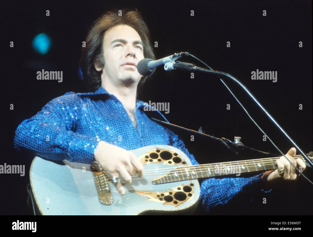 NEIL DIAMOND US singer-songwriter about 1975 Stock Photo - Alamy