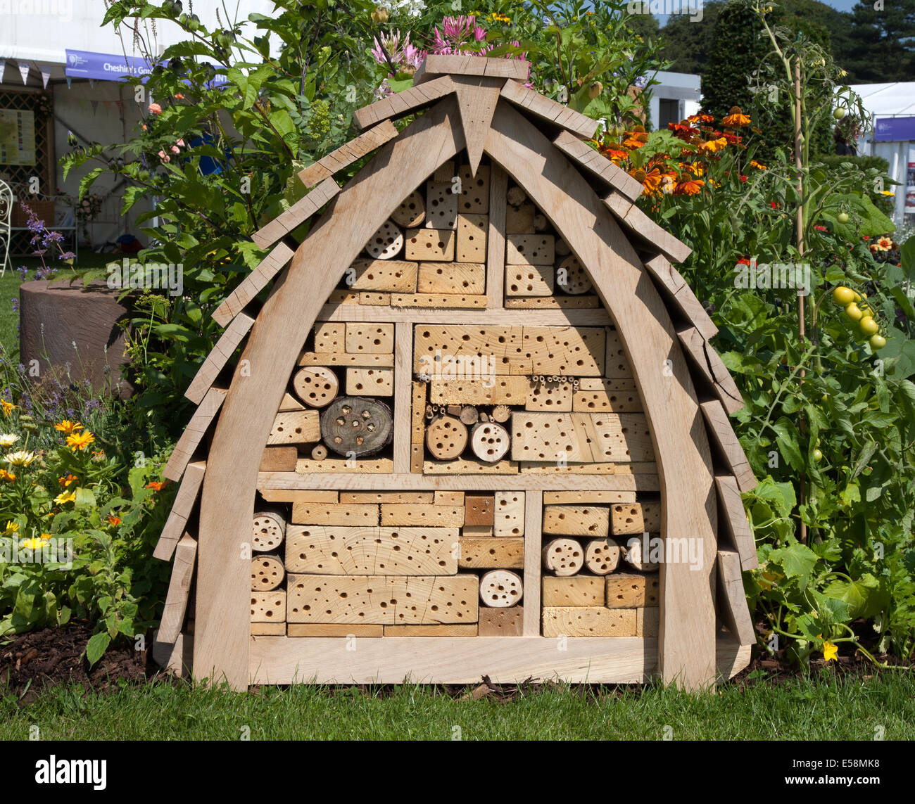 Tatton Park, Manchester, UK. 23rd July, 2014. Norfolk Priory Bug Hut at ...
