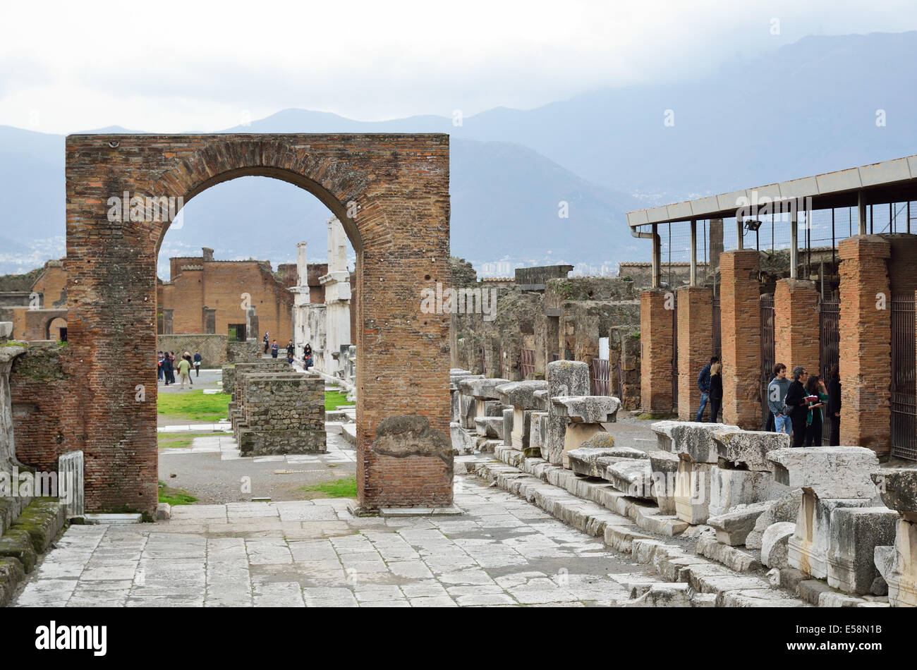 Ancient ruined city Pompeii Stock Photo - Alamy