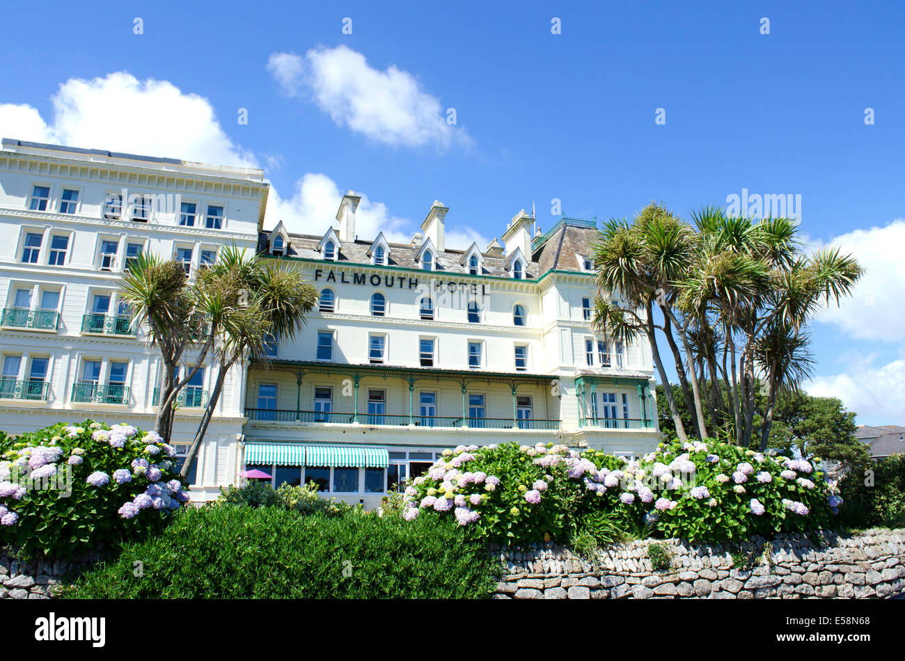 The Falmouth Hotel on castle drive in Falmouth, Cornwall, UK Stock ...