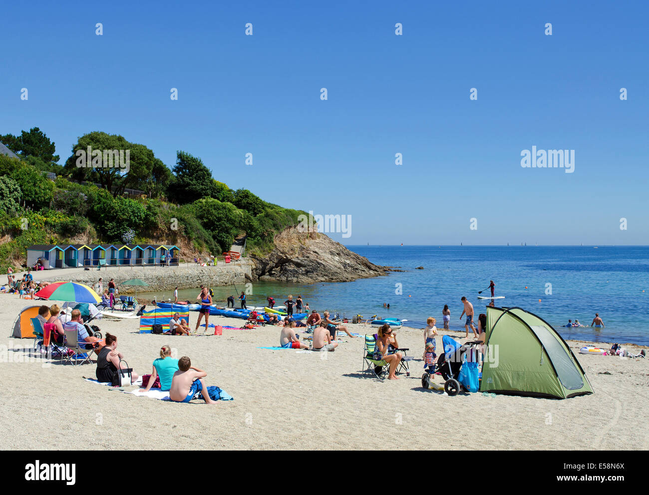 Swanpool beach near Falmouth in Cornwall, UK Stock Photo - Alamy
