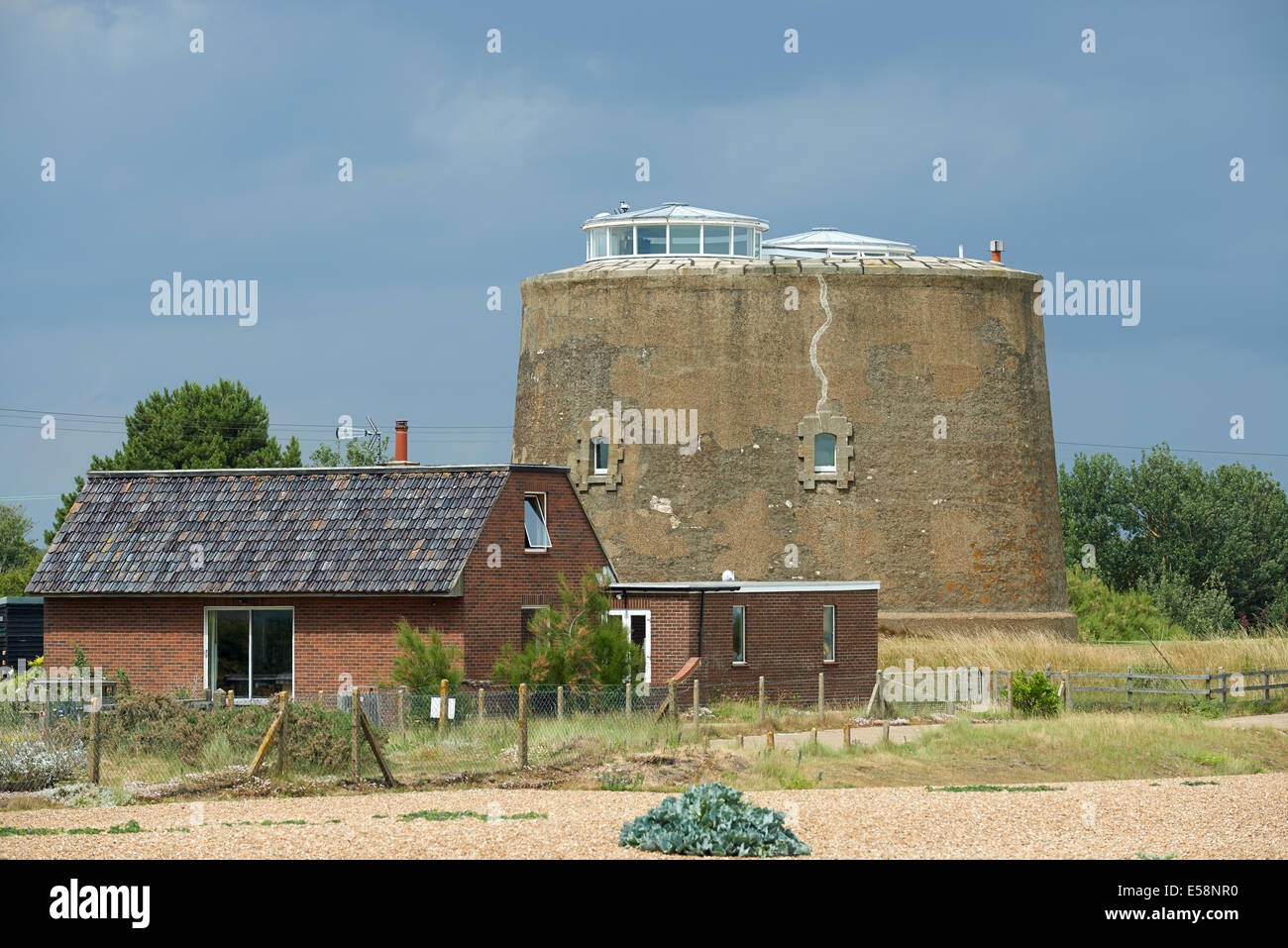 Martello Tower Shingle Street Suffolk UK Stock Photo - Alamy