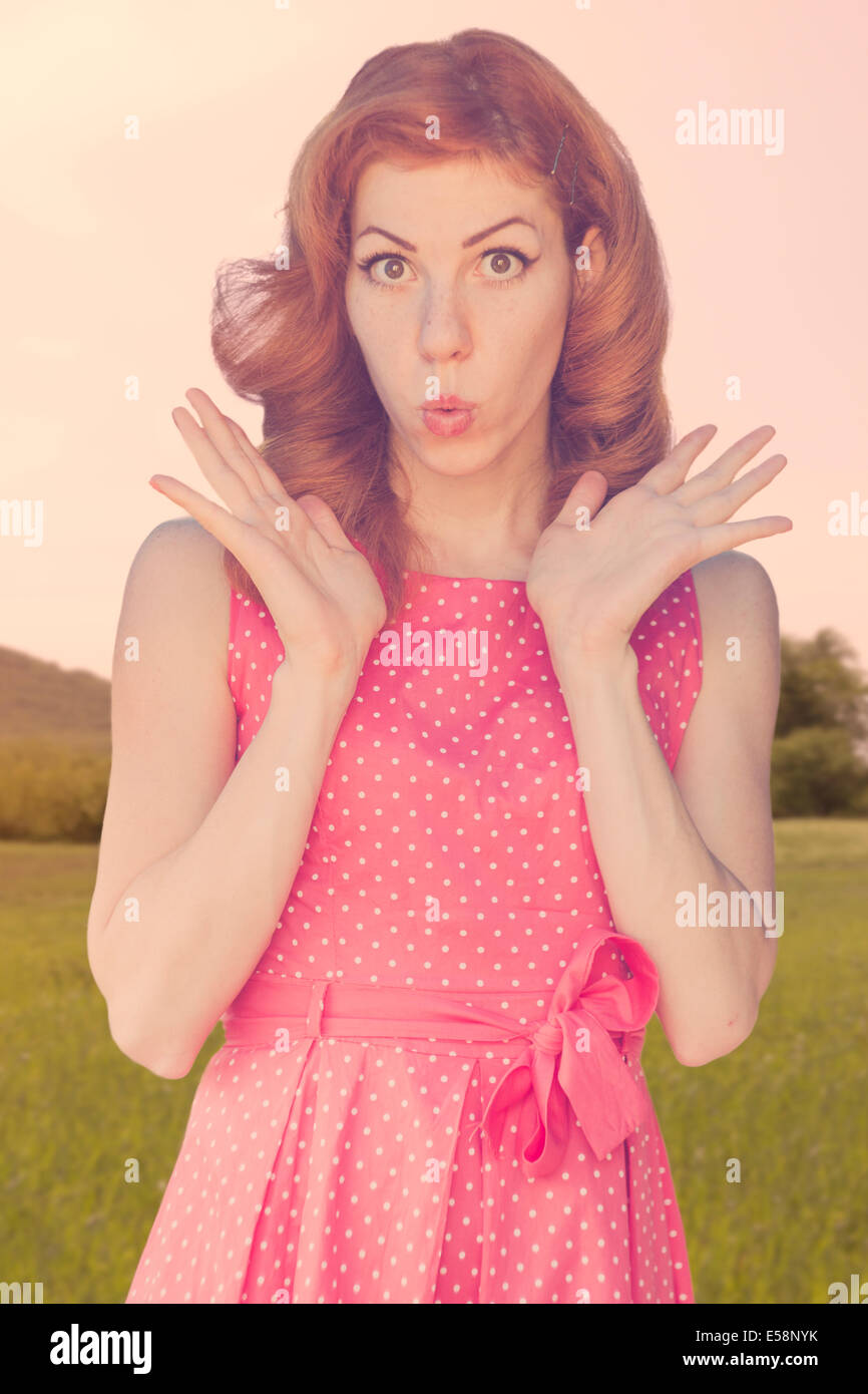 Retro vintage pin up hi-res stock photography and images - Alamy