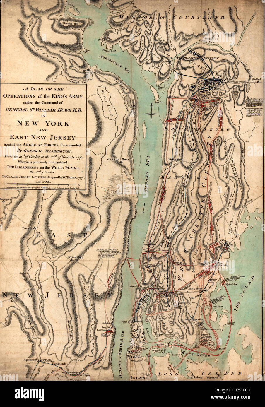 A plan of the operations of the King's army under the command of ...