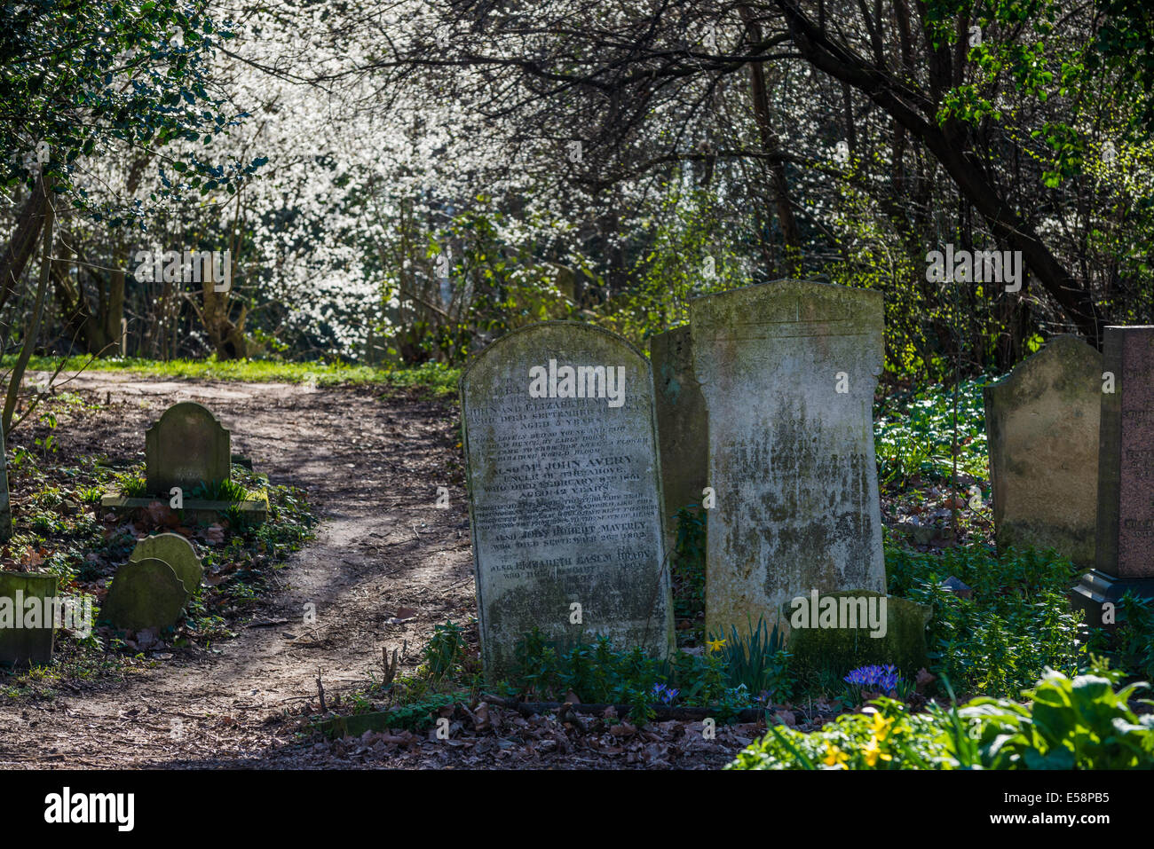 Tower Hamlets cemetery in East End of London Stock Photo - Alamy