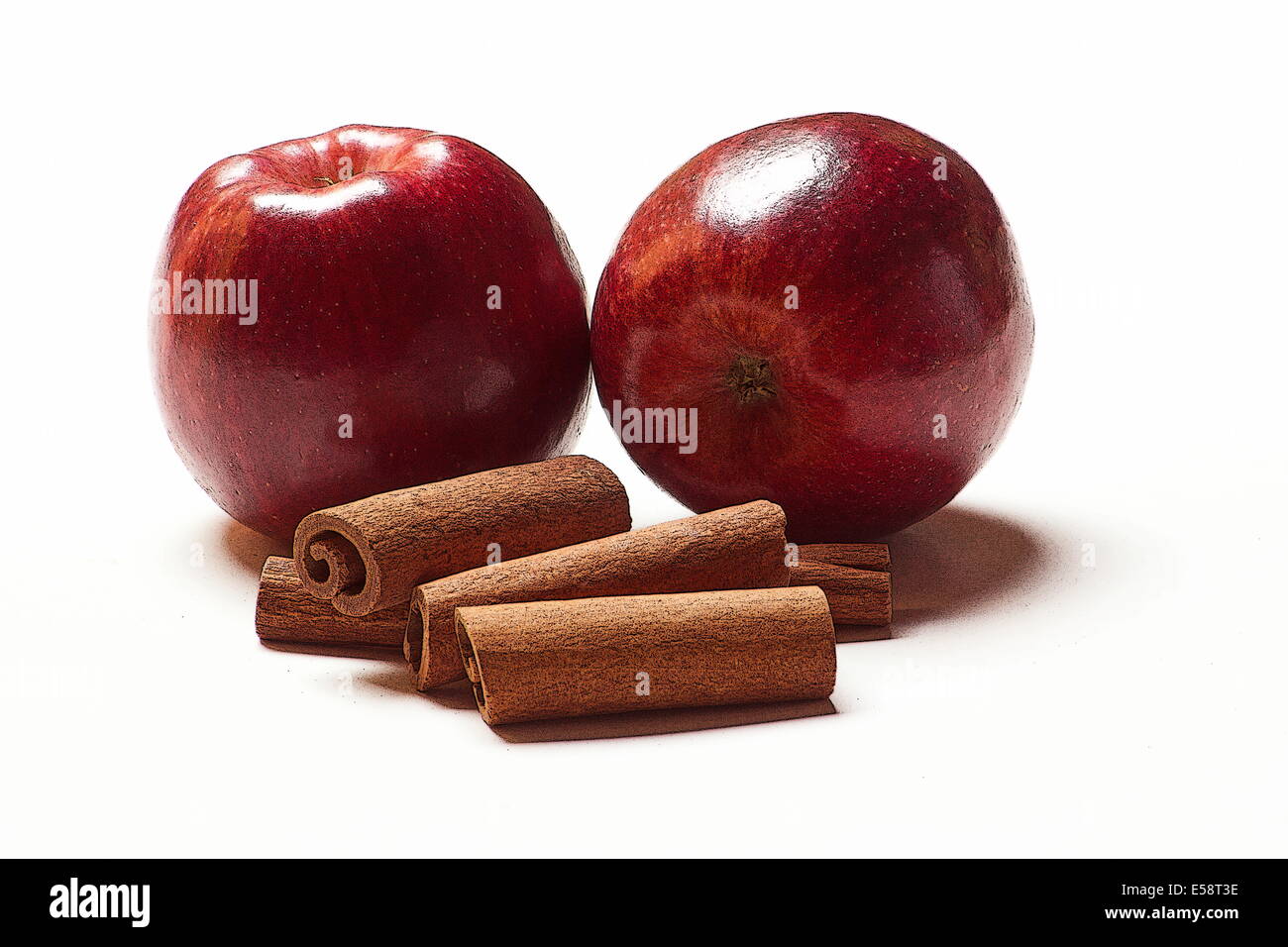 Red apple cinnamon sticks hi-res stock photography and images - Alamy