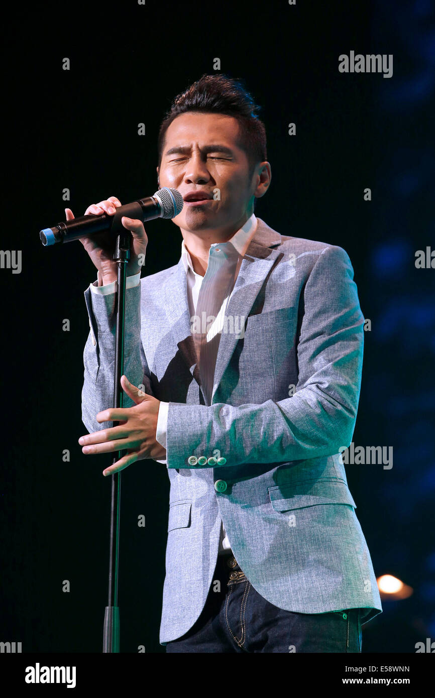 Toronto, Canada. 21st July 2014. Taiwan singer Gary Chaw (Cao Ge ...
