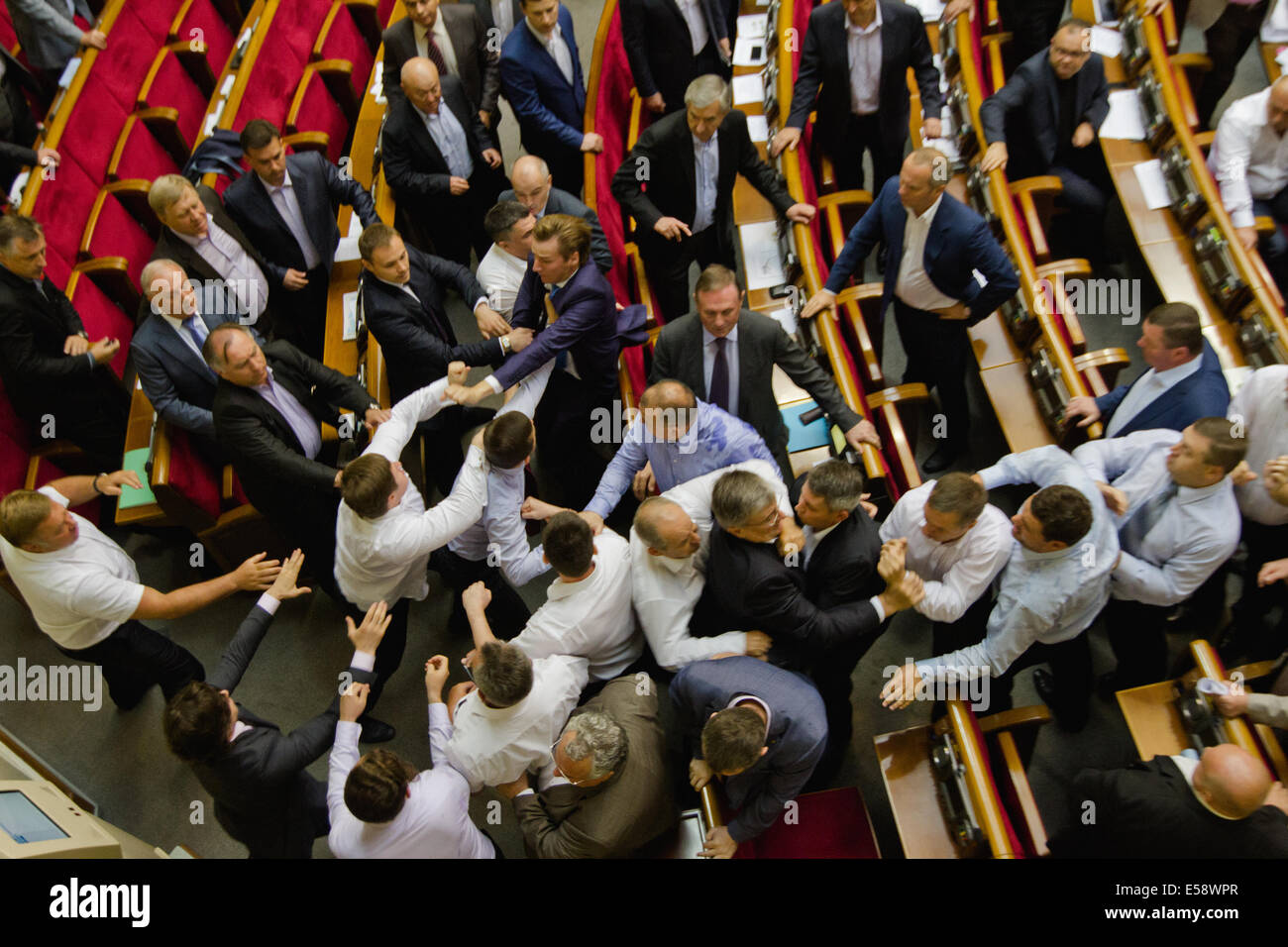 Kiev, Ukraine. 23rd July, 2014. Ukrainian parliamentary deputies from ...