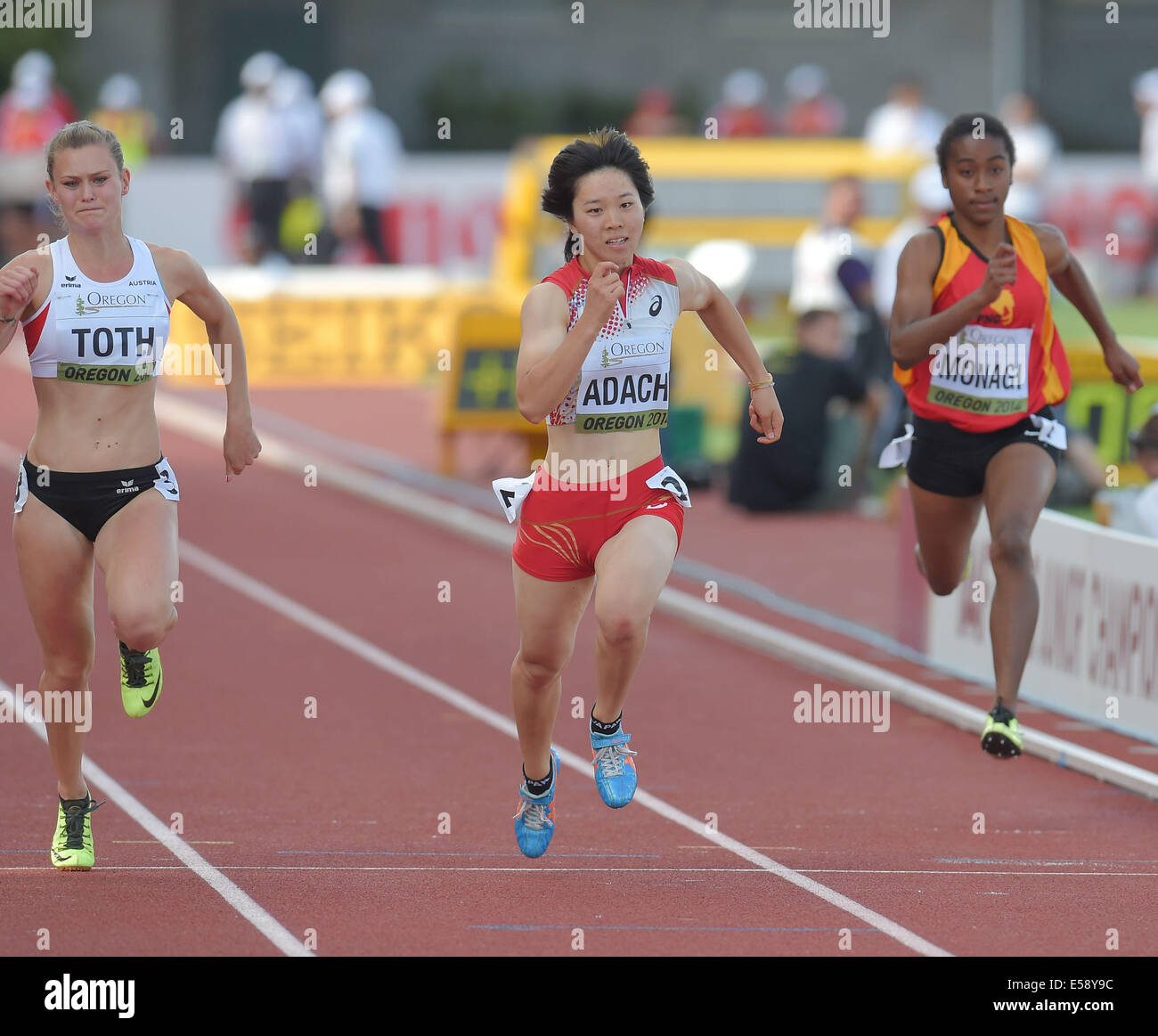 Eugene, Oregon, USA. 22nd July, 2014. (L-R) Alexandra Toth (AUT ...