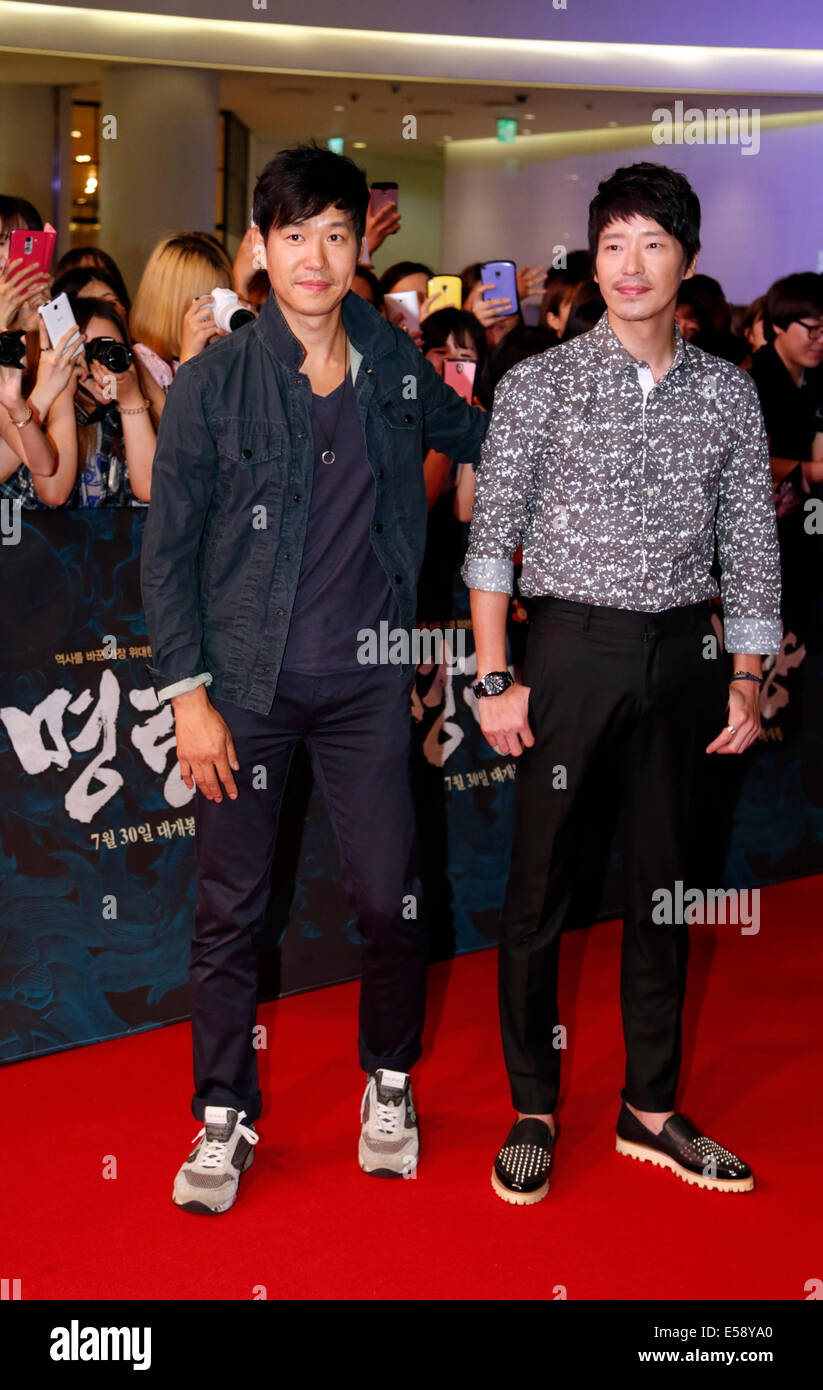 Yu Jun-Sang and Um Ki-Joon, Jul 21, 2014 : South Korean actors Yu Jun ...