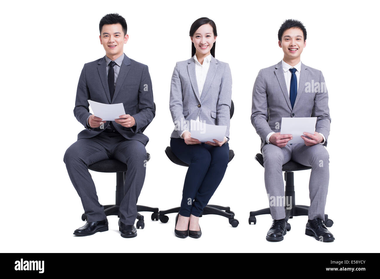 Interview looking Cut Out Stock Images & Pictures - Alamy
